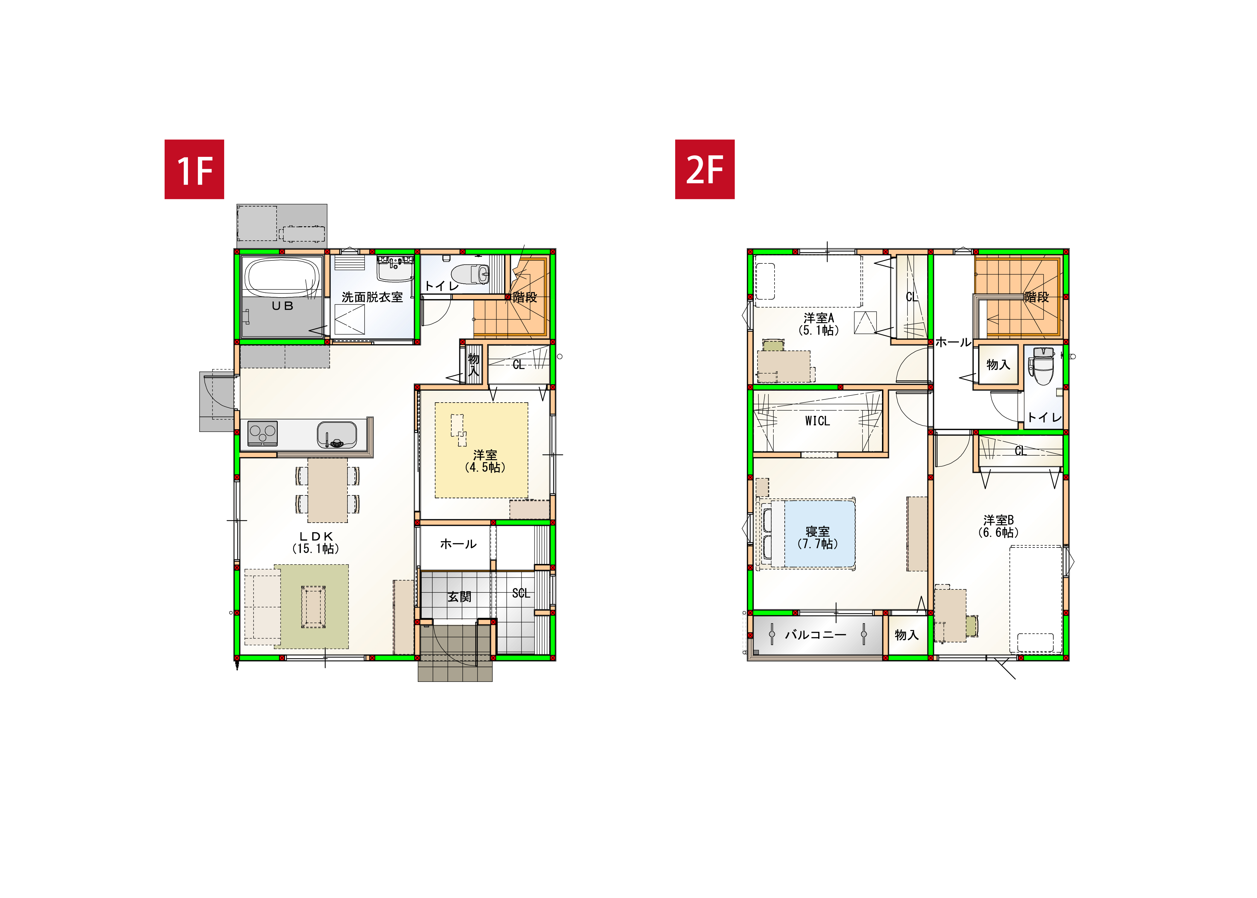 【月々8万円台】高松市伏石町建売①【Wでお得キャンペーン対象物件】新築 4LDK 【即入居可能！【内覧可能！】☆コープ太田まで 徒歩9分☆ - 香川県の土地・新築・中古・不動産のことなら＜いえ ...